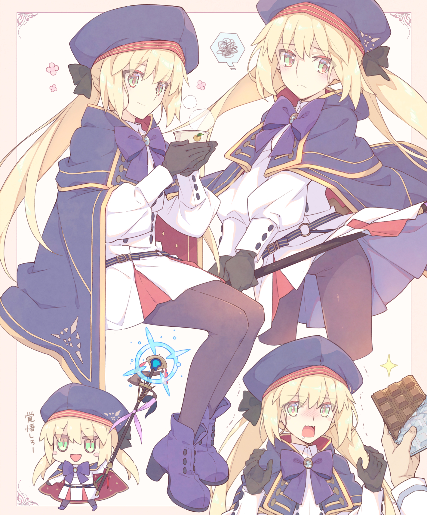 Safebooru - 1girl artoria pendragon (all) artoria pendragon (caster) beret black gloves black ...