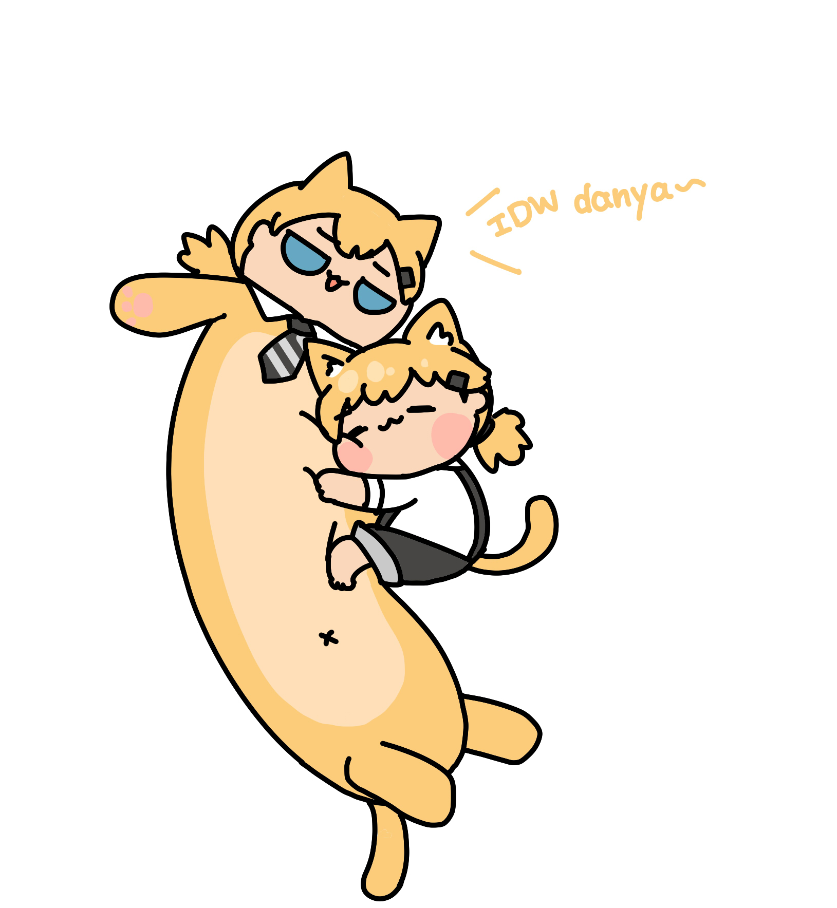 Safebooru - 1girl :3 = = afei (sfma3248) animal ears bangs barefoot black neckwear black shorts ...