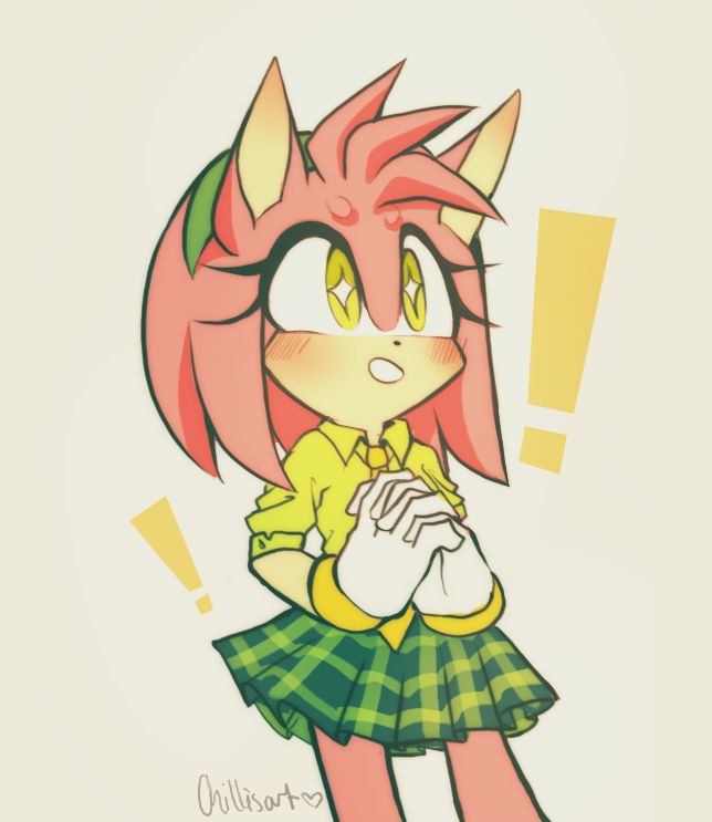 Safebooru - ! + + 1girl alternate costume alternate eye color amy rose animal ears artist name ...