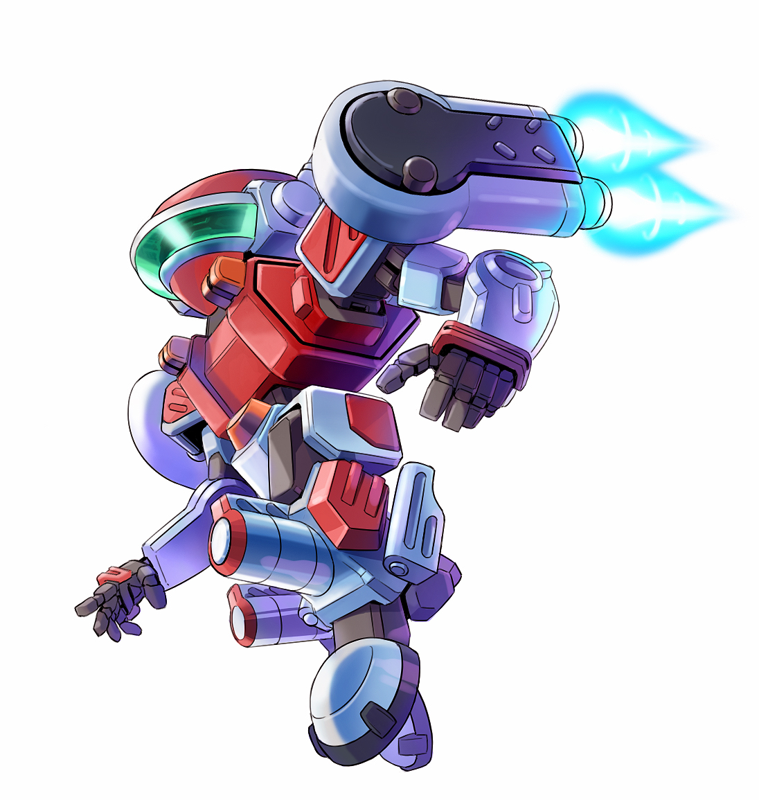 Safebooru - chibi commentary flying from below mecha no humans open ...