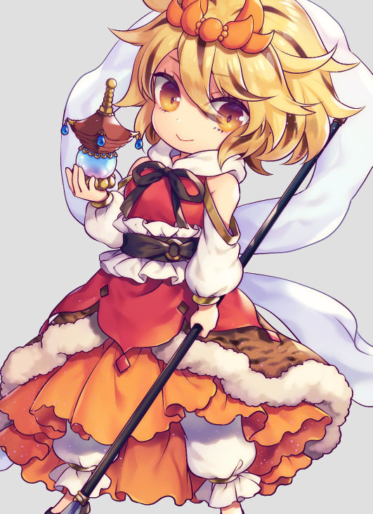 Safebooru - 1girl animal print bangs bare shoulders belt bishamonten's pagoda bishamonten's ...