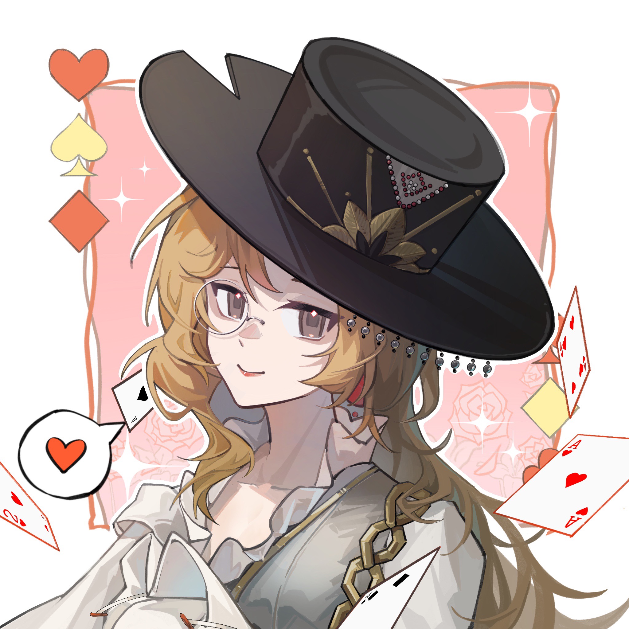 Safebooru - 1girl ace (playing card) ace of hearts ace of spades black ...