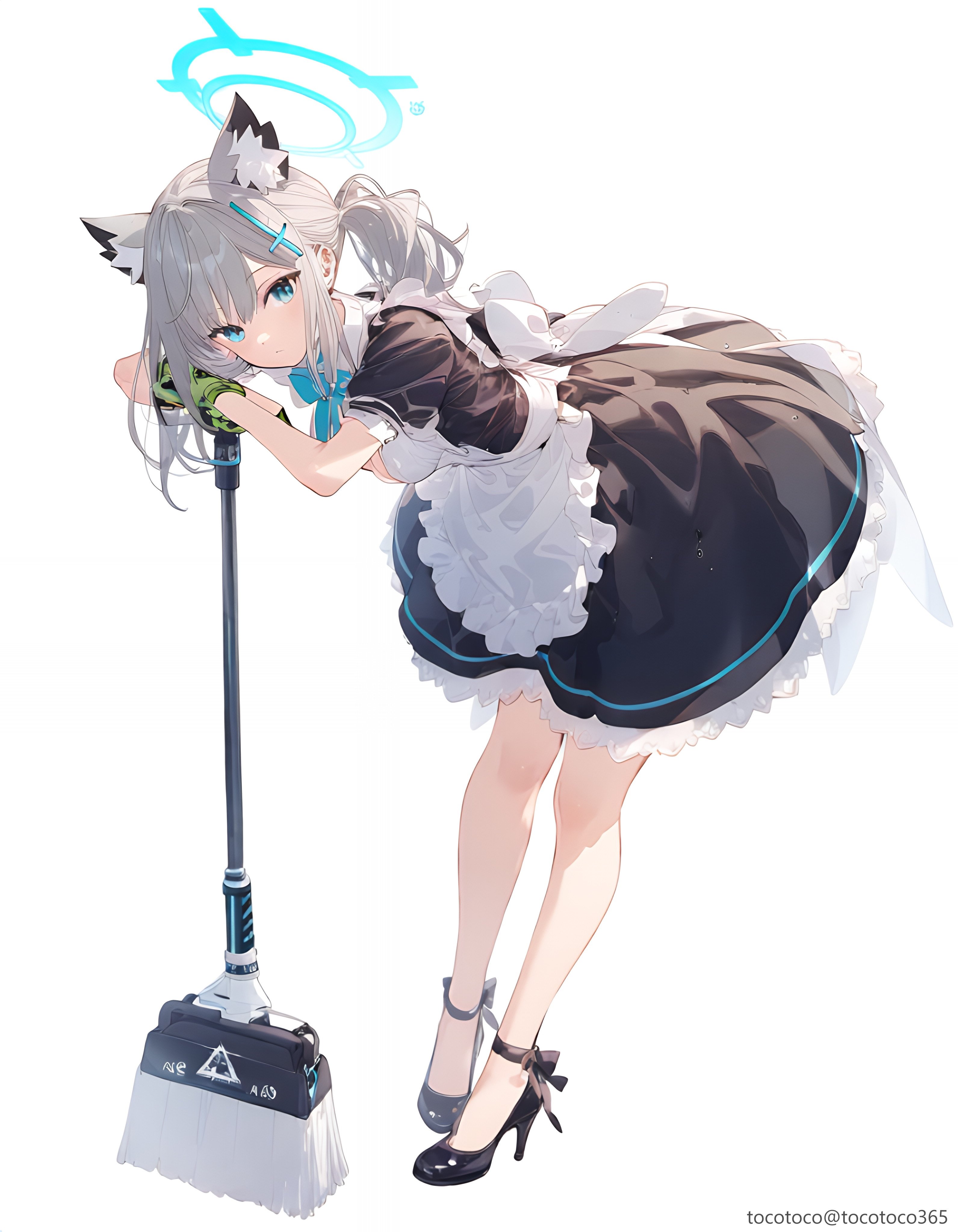 Safebooru - 1girl absurdres abydos high school logo ai-generated alternate costume alternate ...