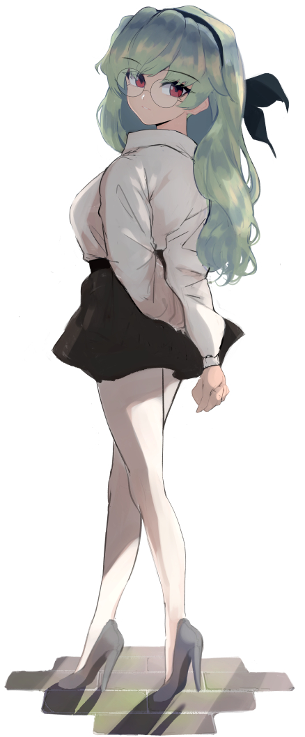 Safebooru - 1girl alternate hairstyle anchovy (girls und panzer) anzio school uniform arms ...