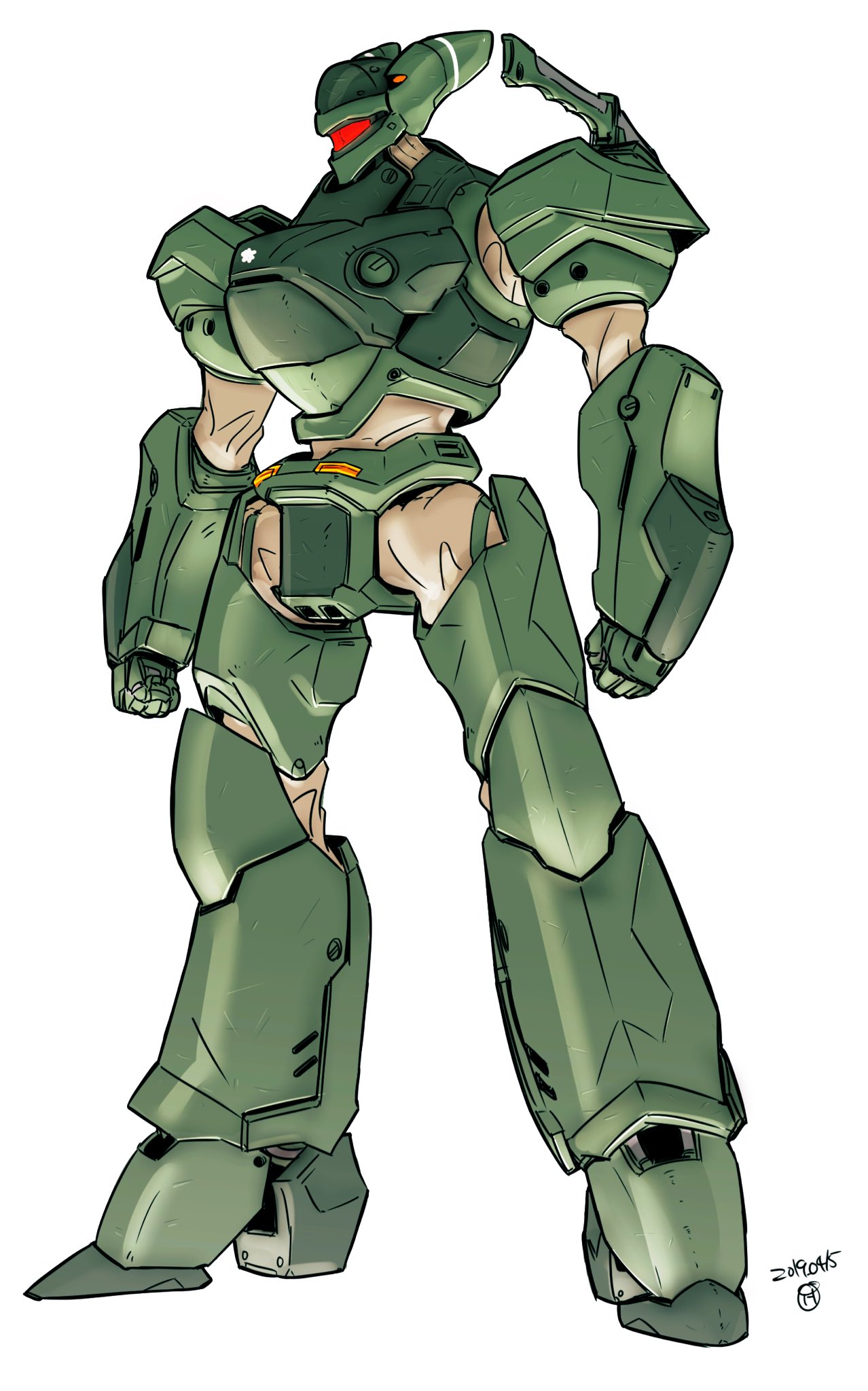 Safebooru - alternate color clenched hands dated highres kidou keisatsu ...