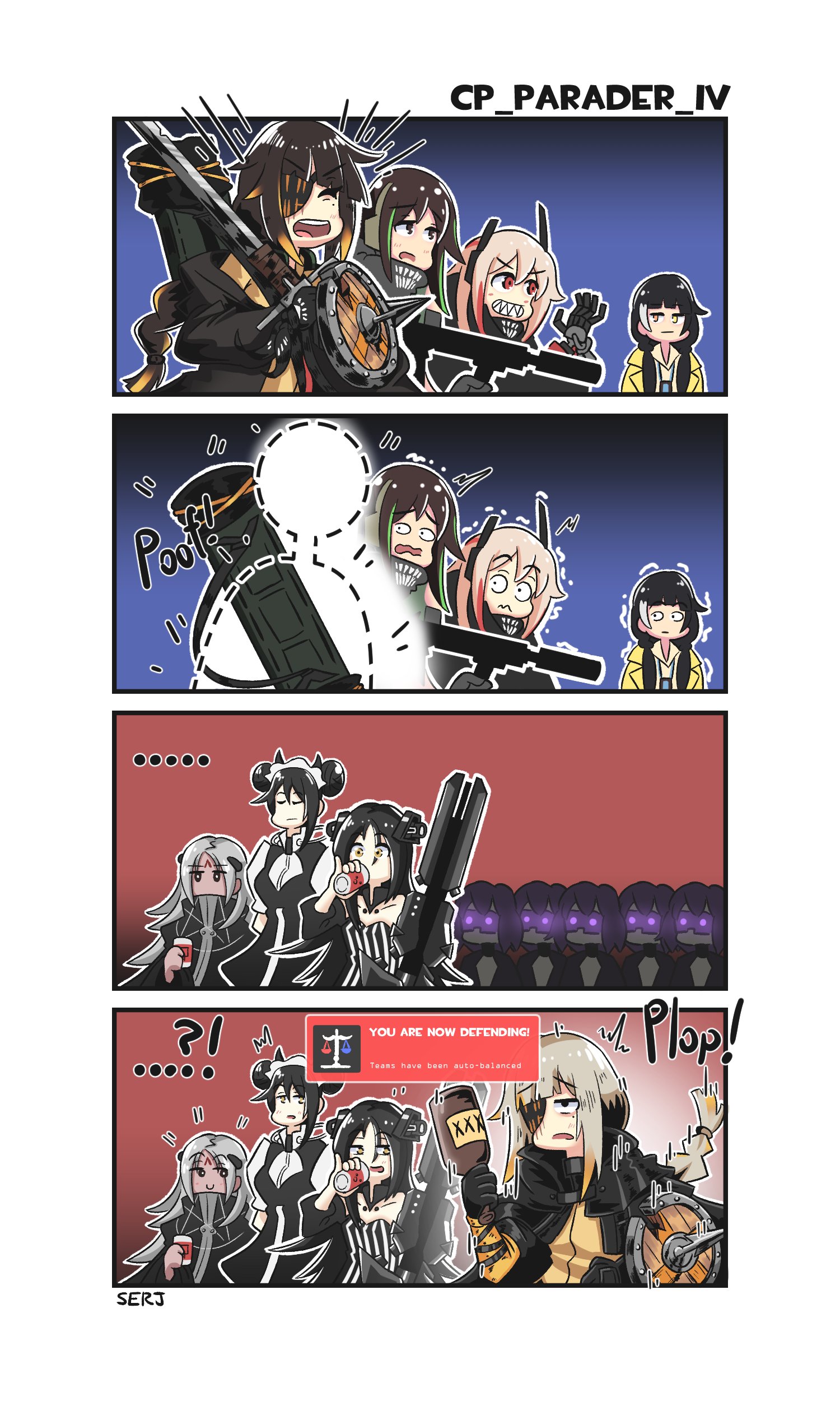 Safebooru - !? ... ...! ...? 6+girls absurdres agent (girls frontline ...