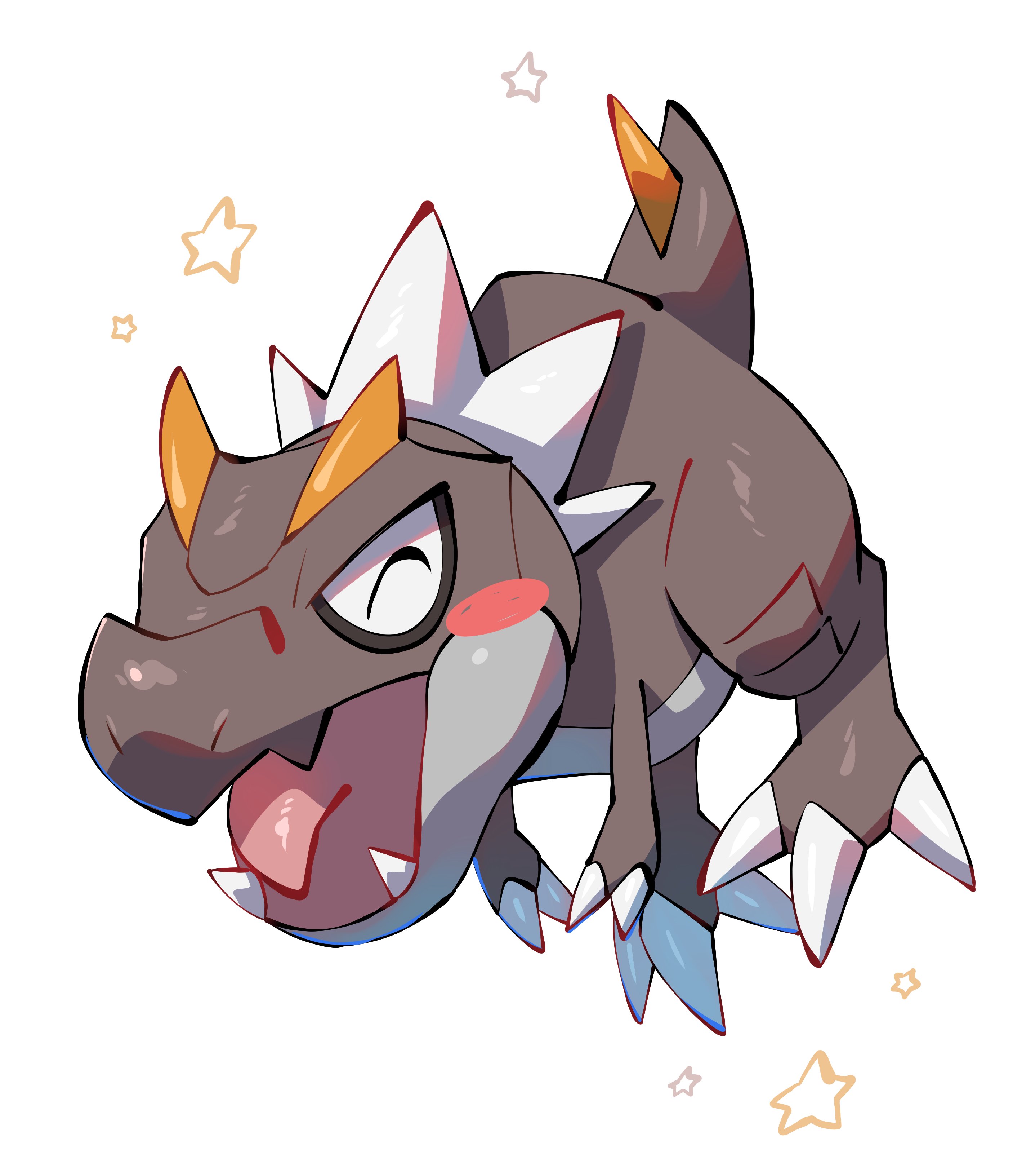 Safebooru - absurdres blush claws closed eyes dinosaur fangs highres no ...