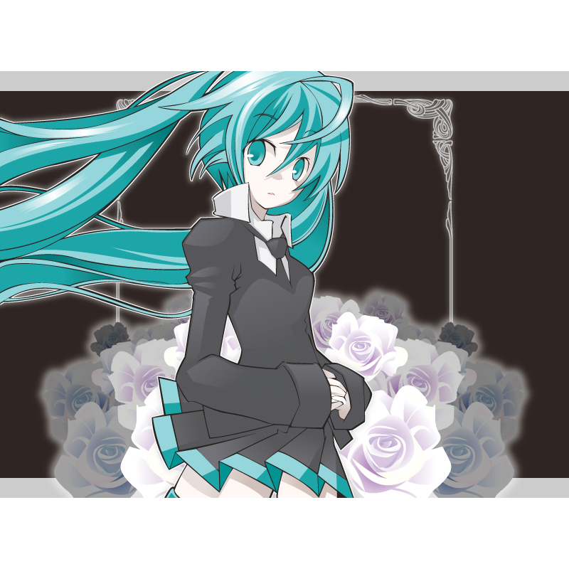 Safebooru - blue hair gothic lolita hatsune miku lolita fashion long ...