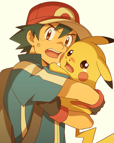 Safebooru - 1boy anger vein ash ketchum backpack bag bangs baseball cap ...