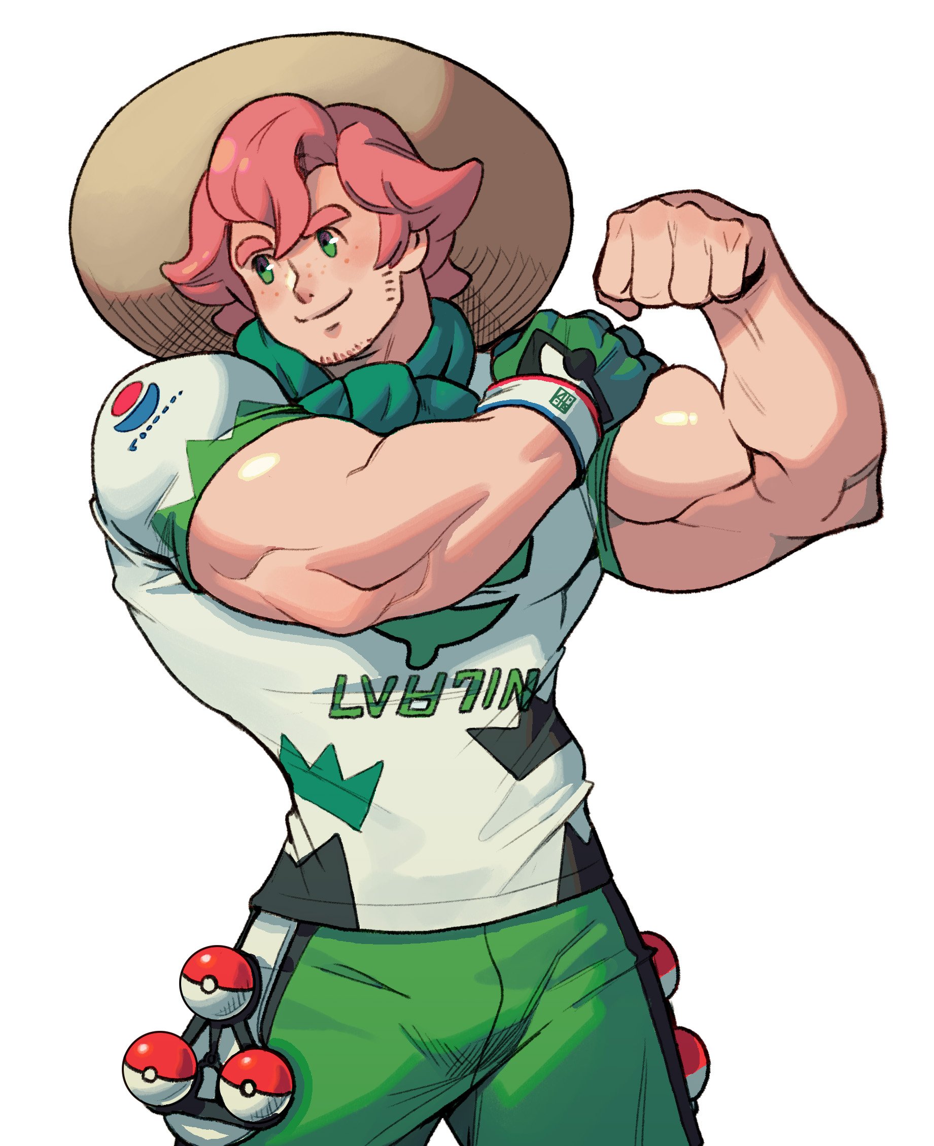 Safebooru - 1boy alejandro tio beige headwear clenched hand closed ...