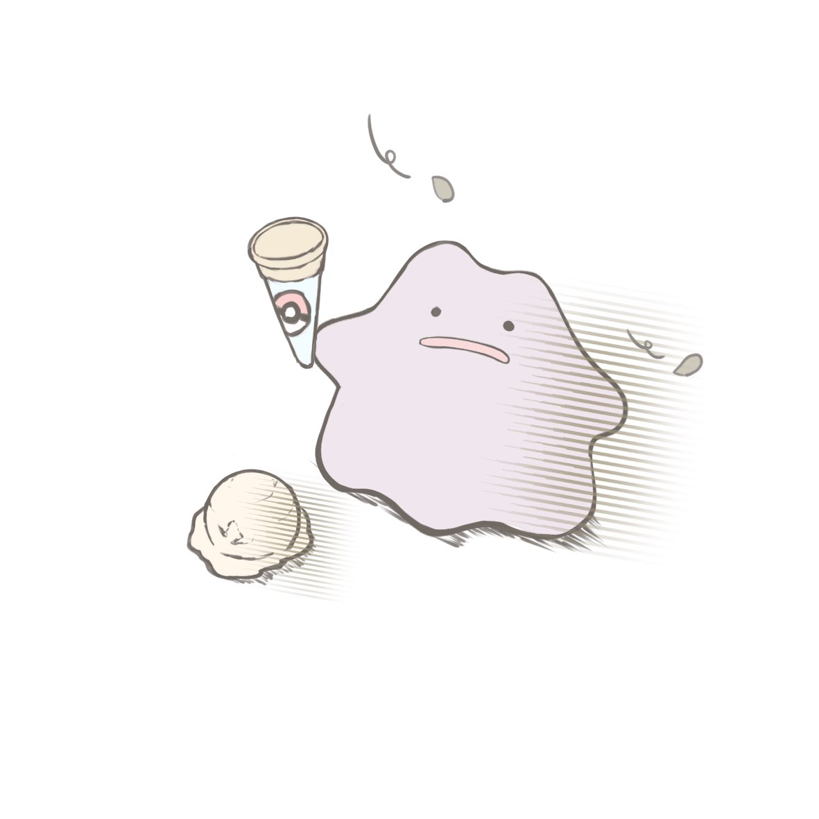 Safebooru - . . commentary request creature ditto food gen 1 pokemon ...