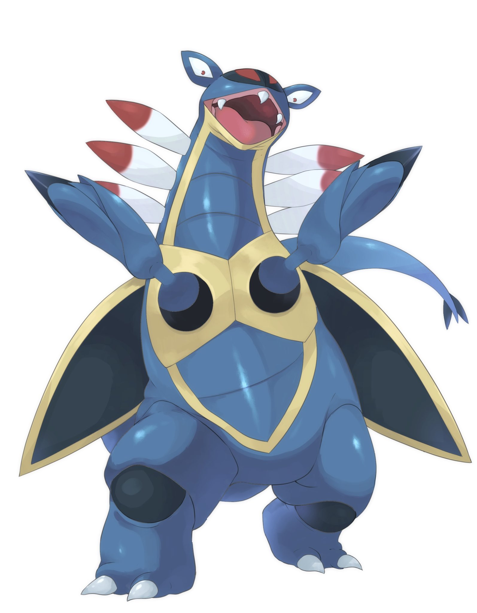 Safebooru - armaldo arms up claws commentary request constricted pupils ...