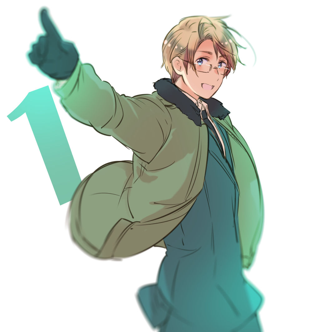 Safebooru - 1boy ahoge america (hetalia) axis powers hetalia black gloves blonde hair blue eyes ...