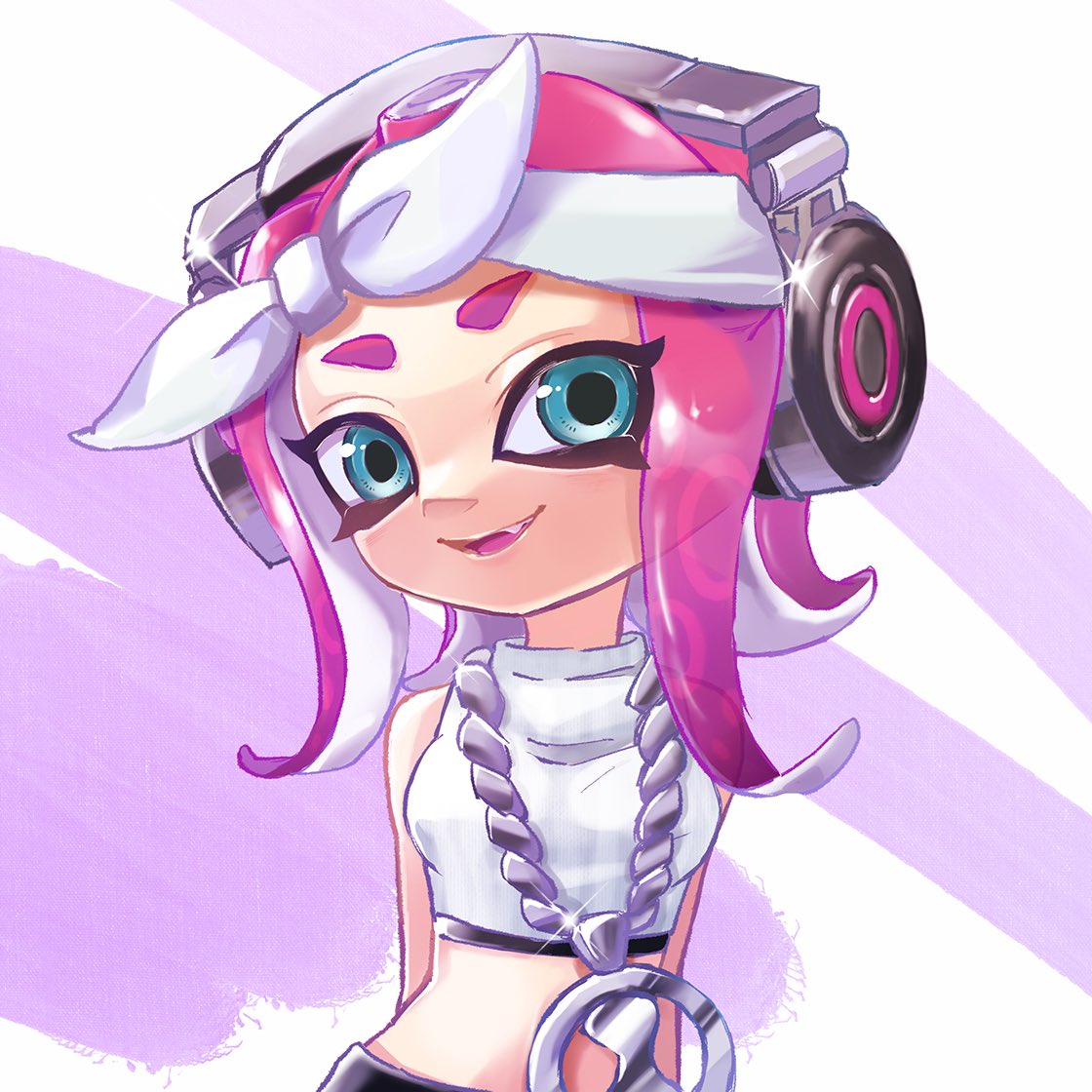 Safebooru - 1girl arms behind back blue eyes chain chain necklace ...