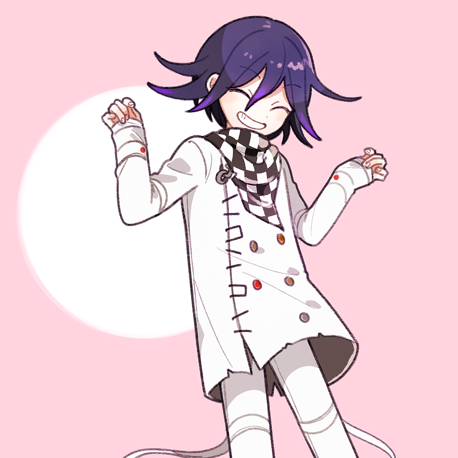 Safebooru - 1202 koge 1boy ^ ^ buttons checkered checkered scarf closed ...