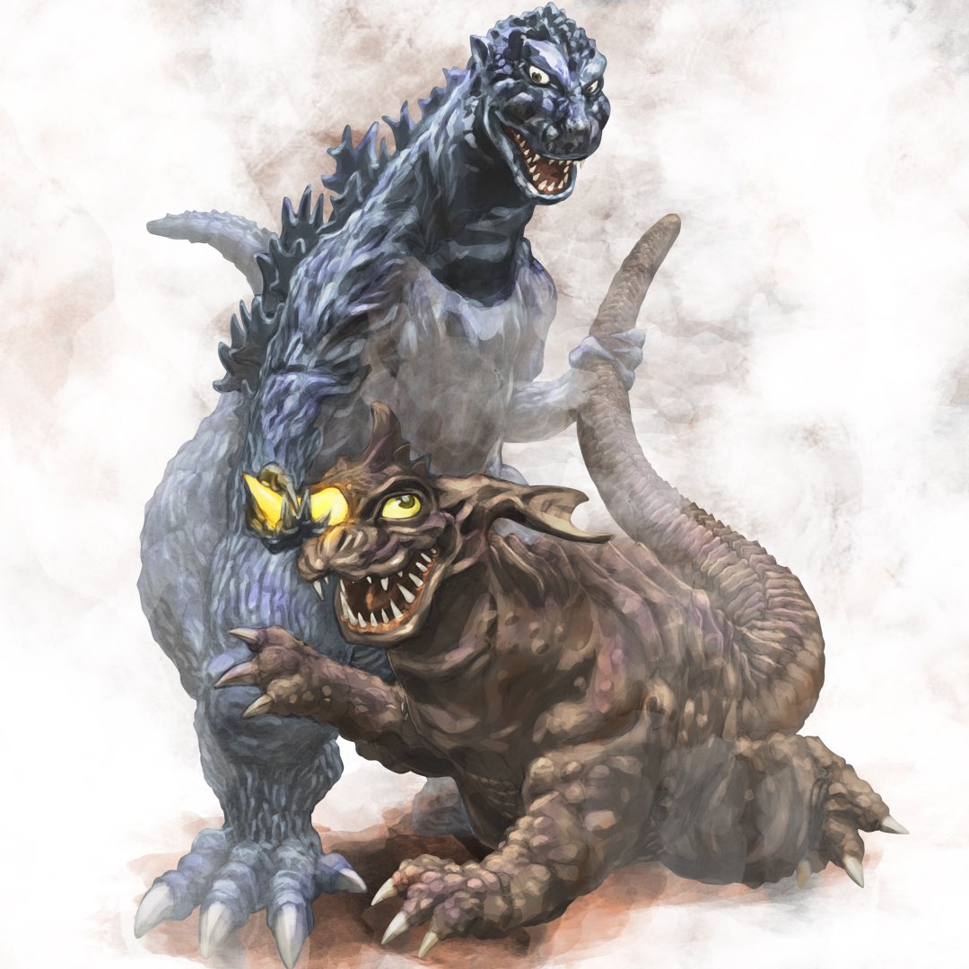 Safebooru - character request fighting glowing horns godzilla godzilla ...