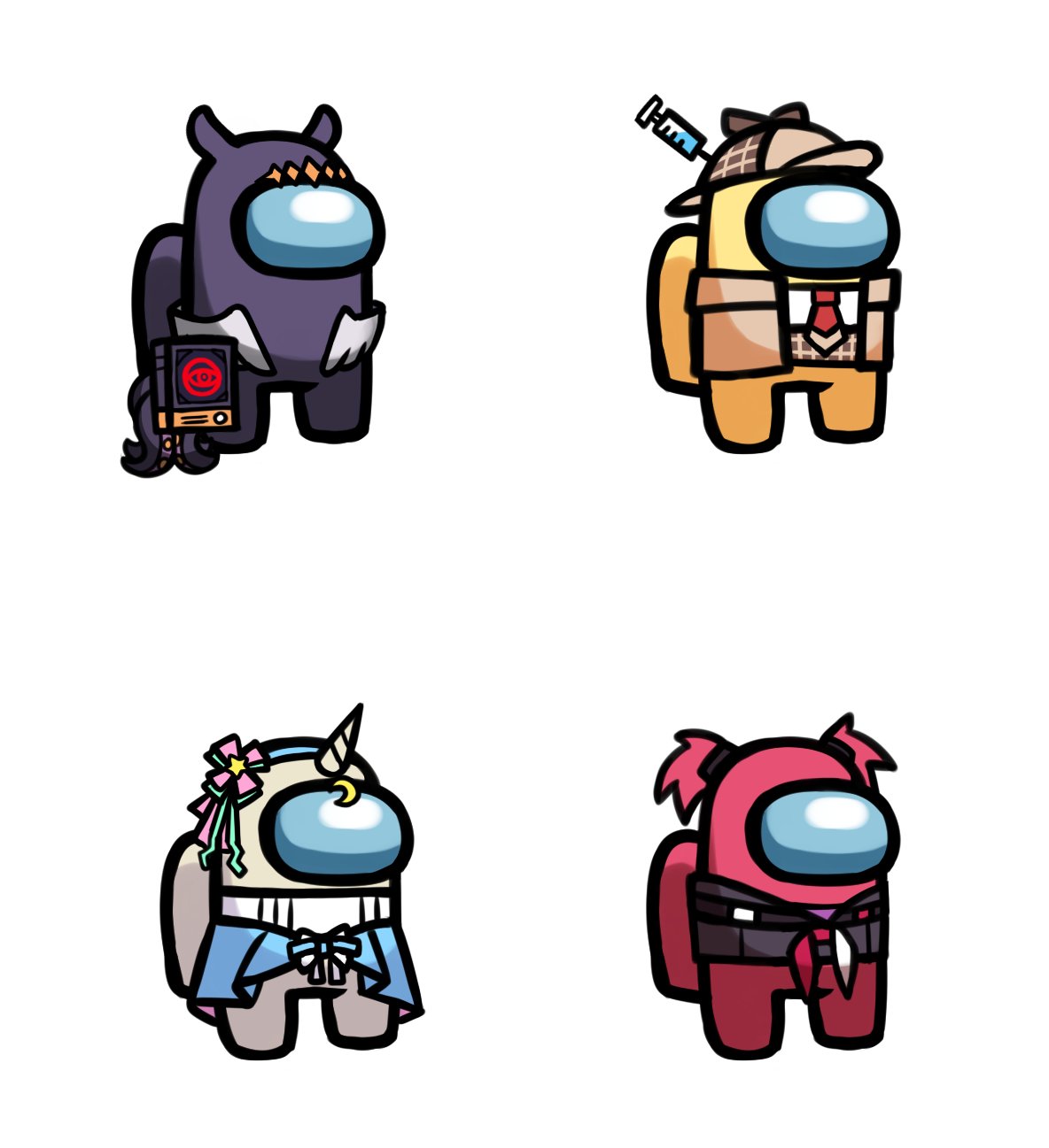 Safebooru - among us ao-chan (ninomae ina'nis) civia civia (cosplay ...