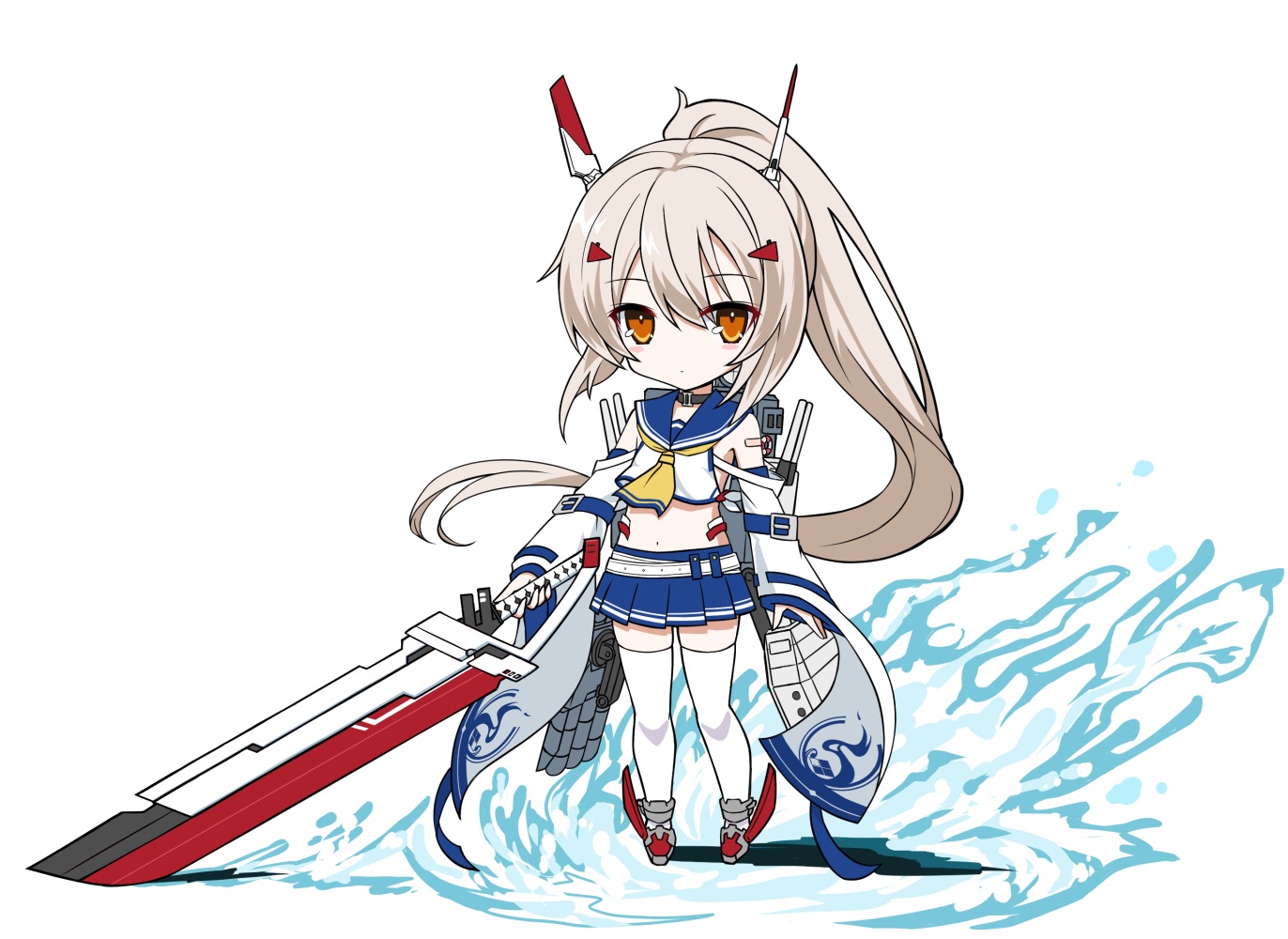 Safebooru - 1girl ascot ayanami (azur lane) azur lane bandaid bandaid ...