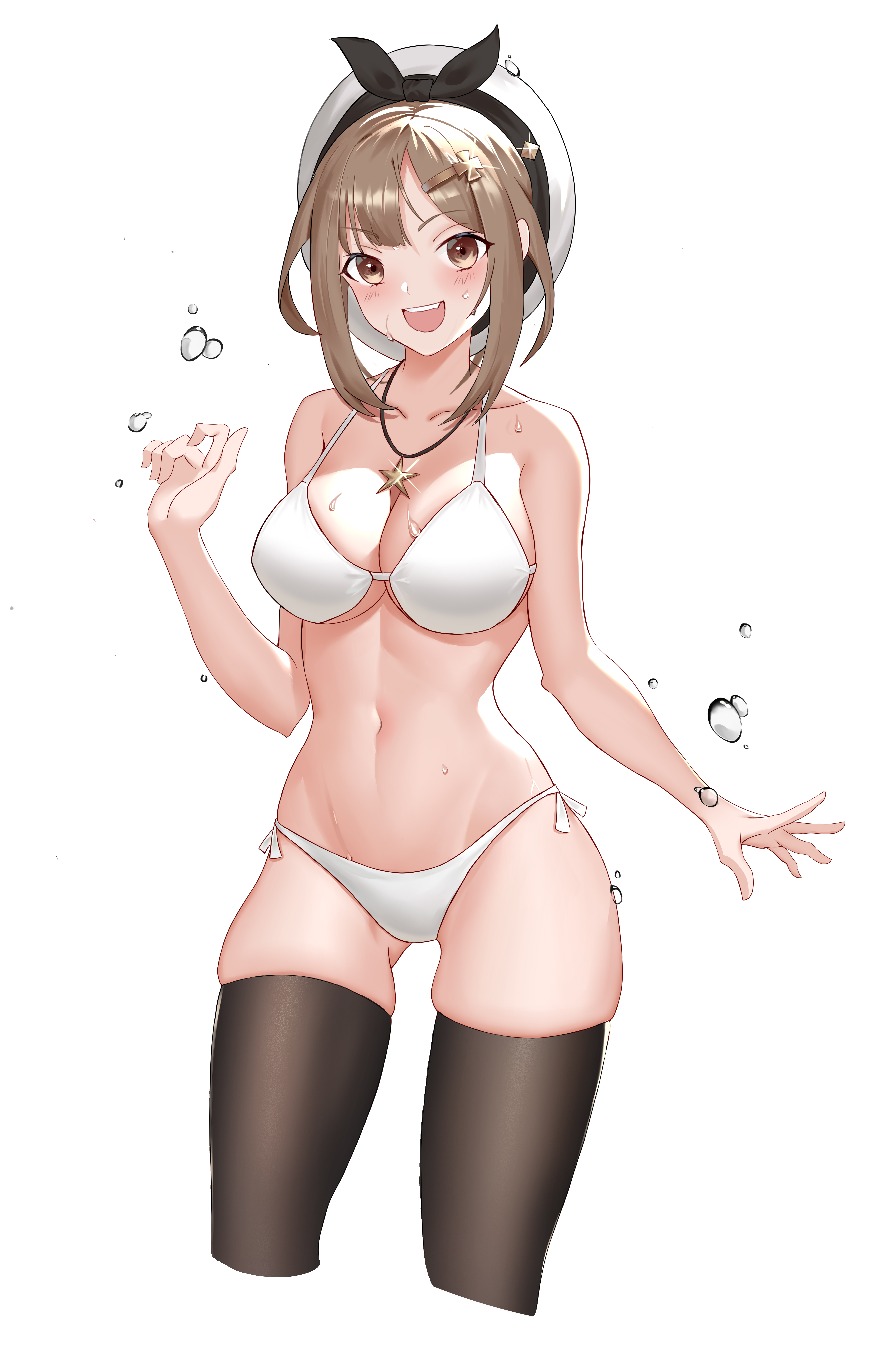 Safebooru - 1girl :d absurdres ass visible through thighs atelier (series) atelier ryza bangs ...
