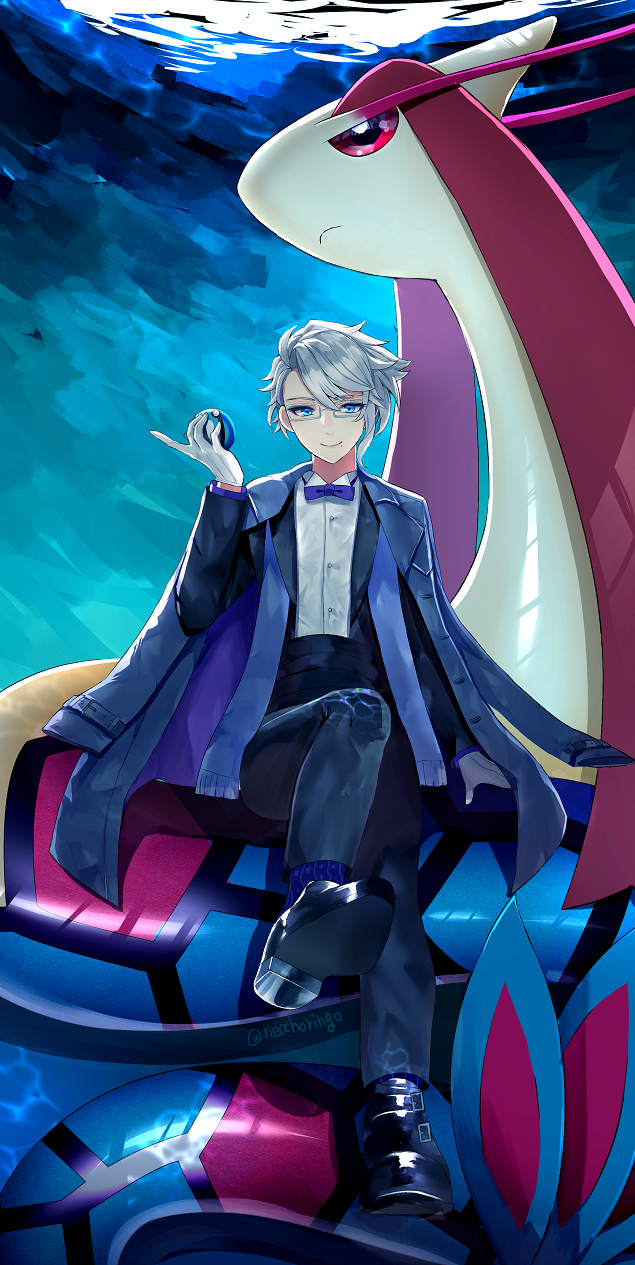 Safebooru - 1boy azul ashengrotto bangs black footwear black jacket black pants blue eyes blue ...