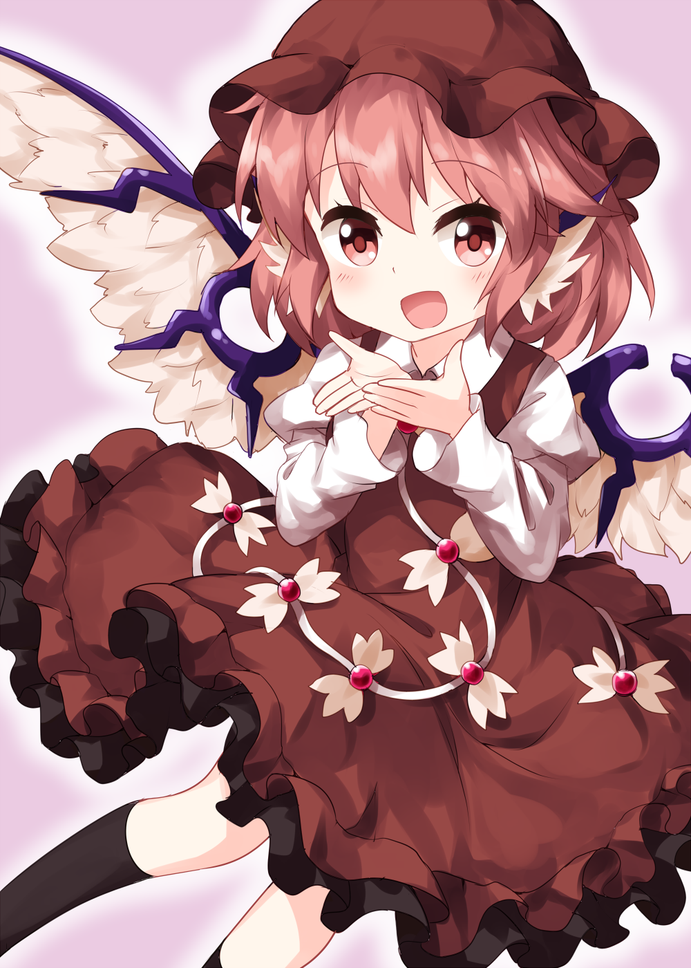 Safebooru - 1girl animal ears bangs bird ears bird wings black legwear ...