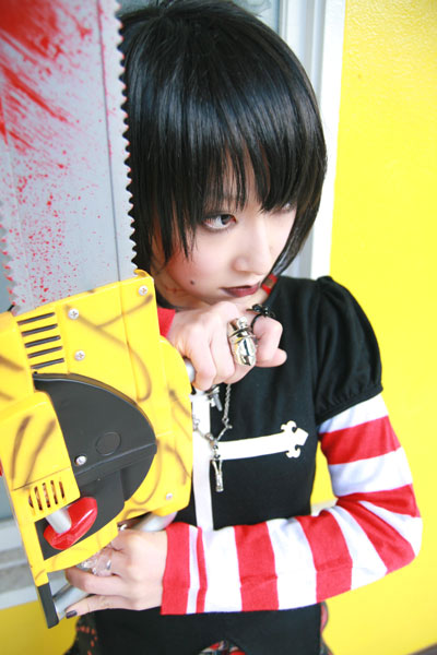 Safebooru - asian black lagoon chainsaw cosplay emo female girl goth ...