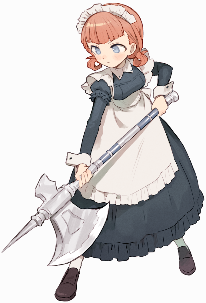 Safebooru - 1girl annette fantine dominic axe blue eyes closed mouth ...