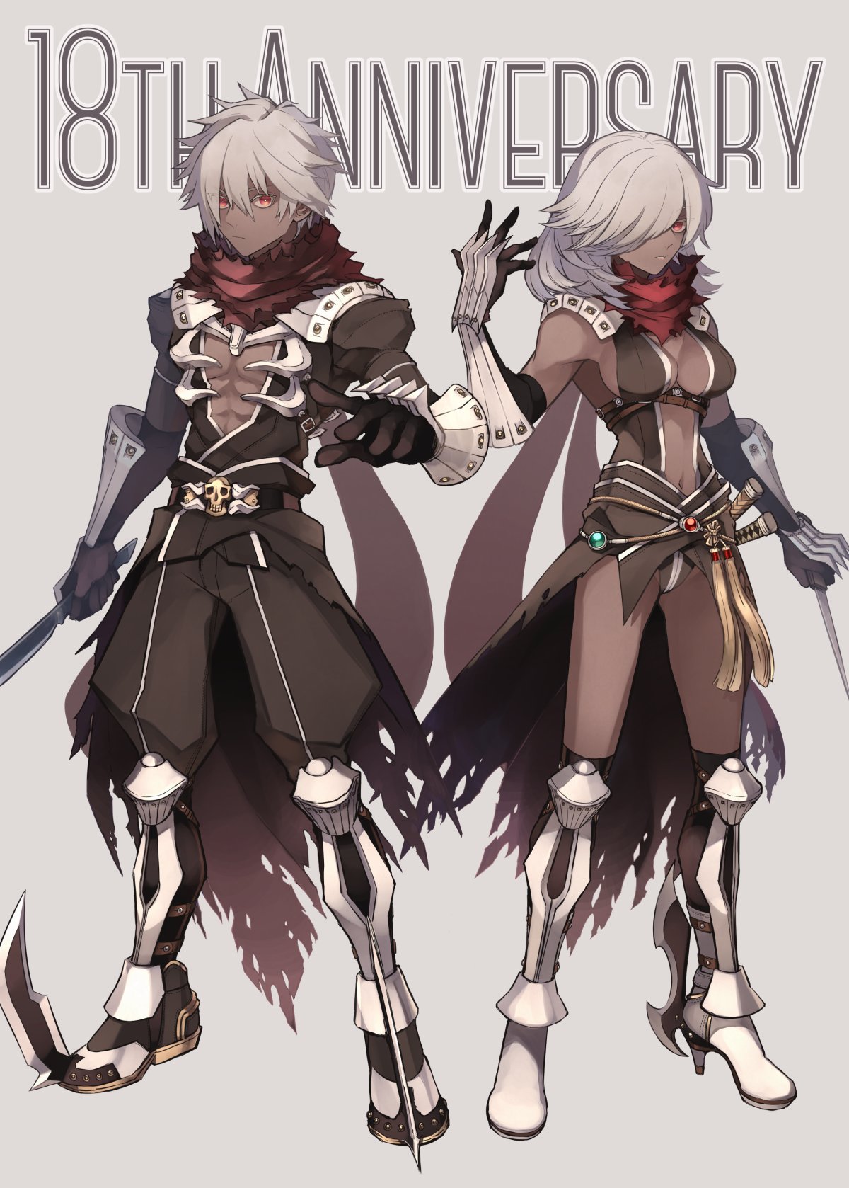 Safebooru - 1boy 1girl anniversary armor armored boots assassin cross (ragnarok online) bangs ...