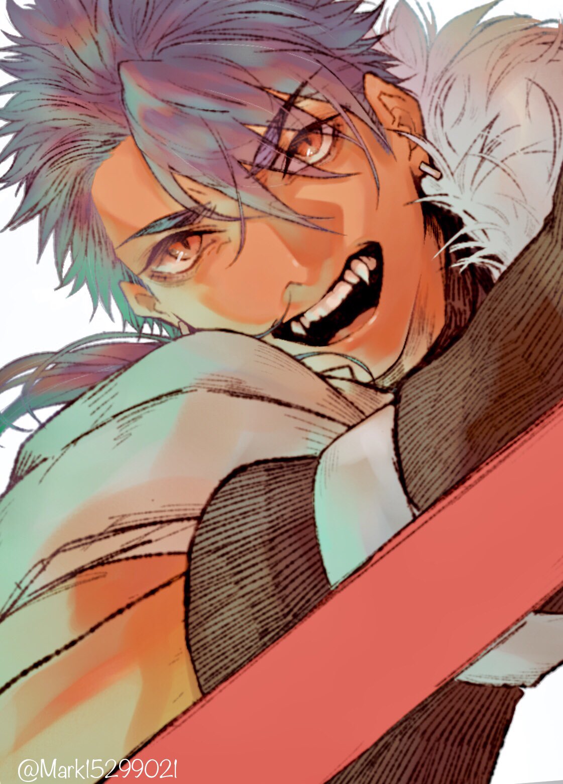 Safebooru - 1boy angry blue hair cu chulainn (fate) (all) cu chulainn ...