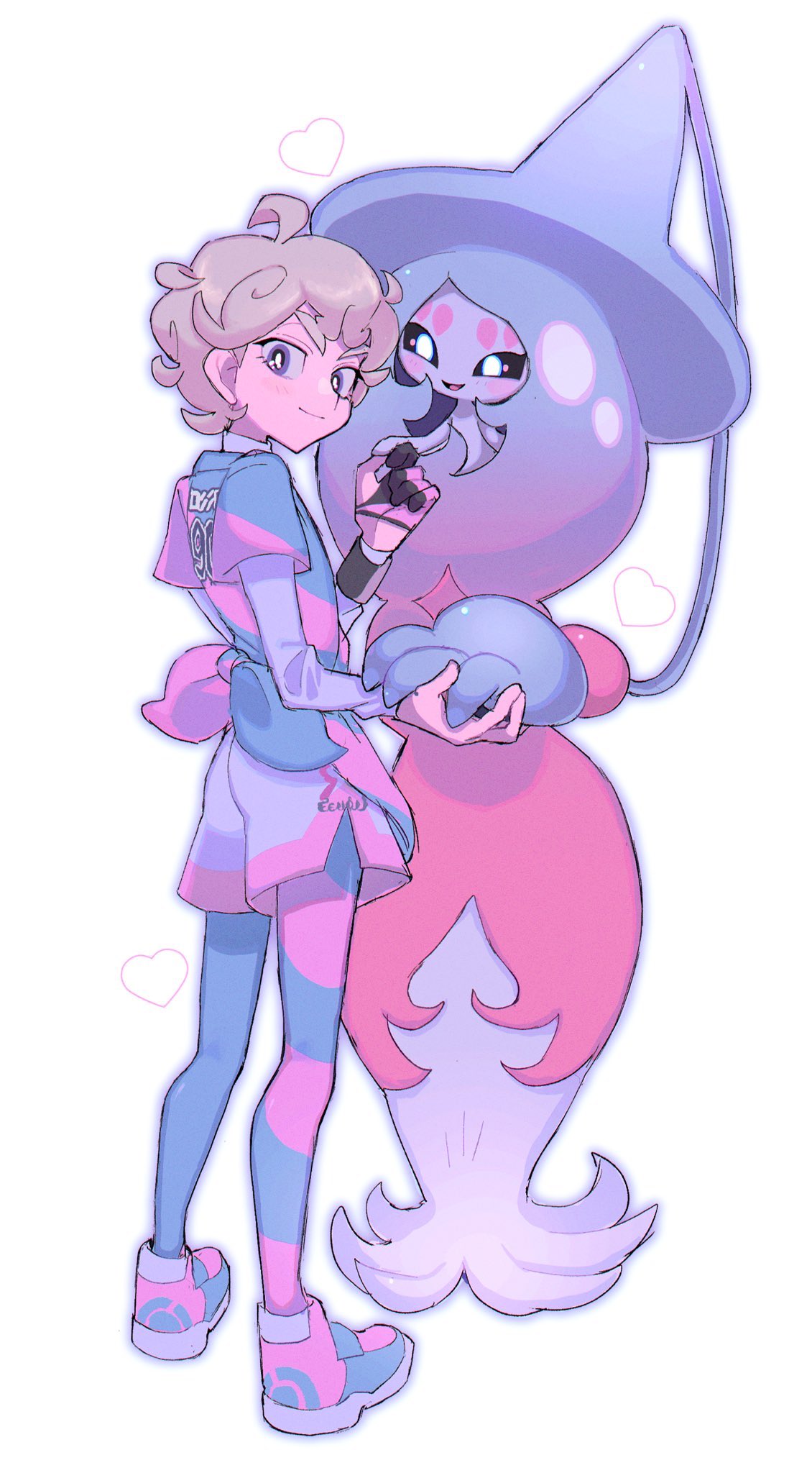 Safebooru - 1boy ahoge bangs bede (pokemon) blush closed mouth ...