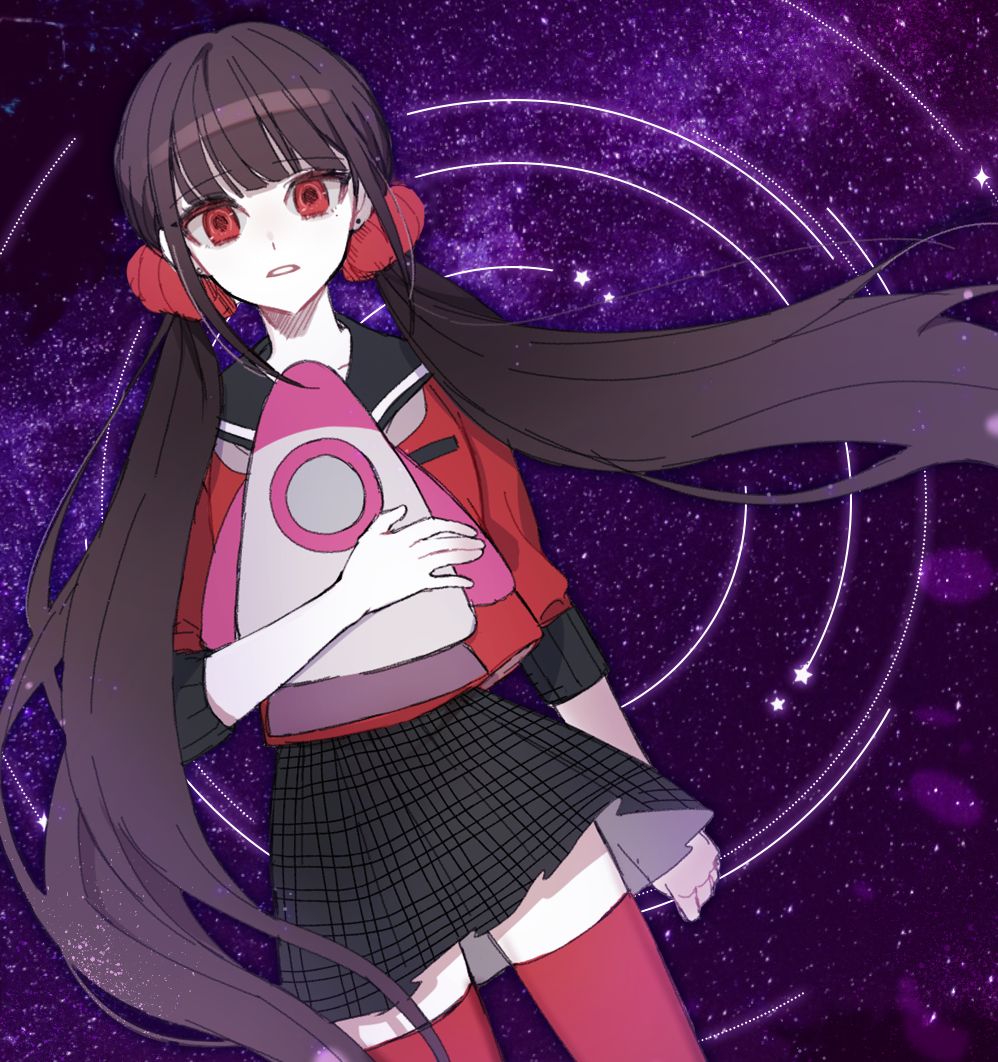 Safebooru - 1girl arm at side bangs black hair black skirt dangan ronpa ...