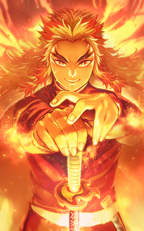 Safebooru - 1boy blonde hair closed mouth floating hair hand on hilt ...