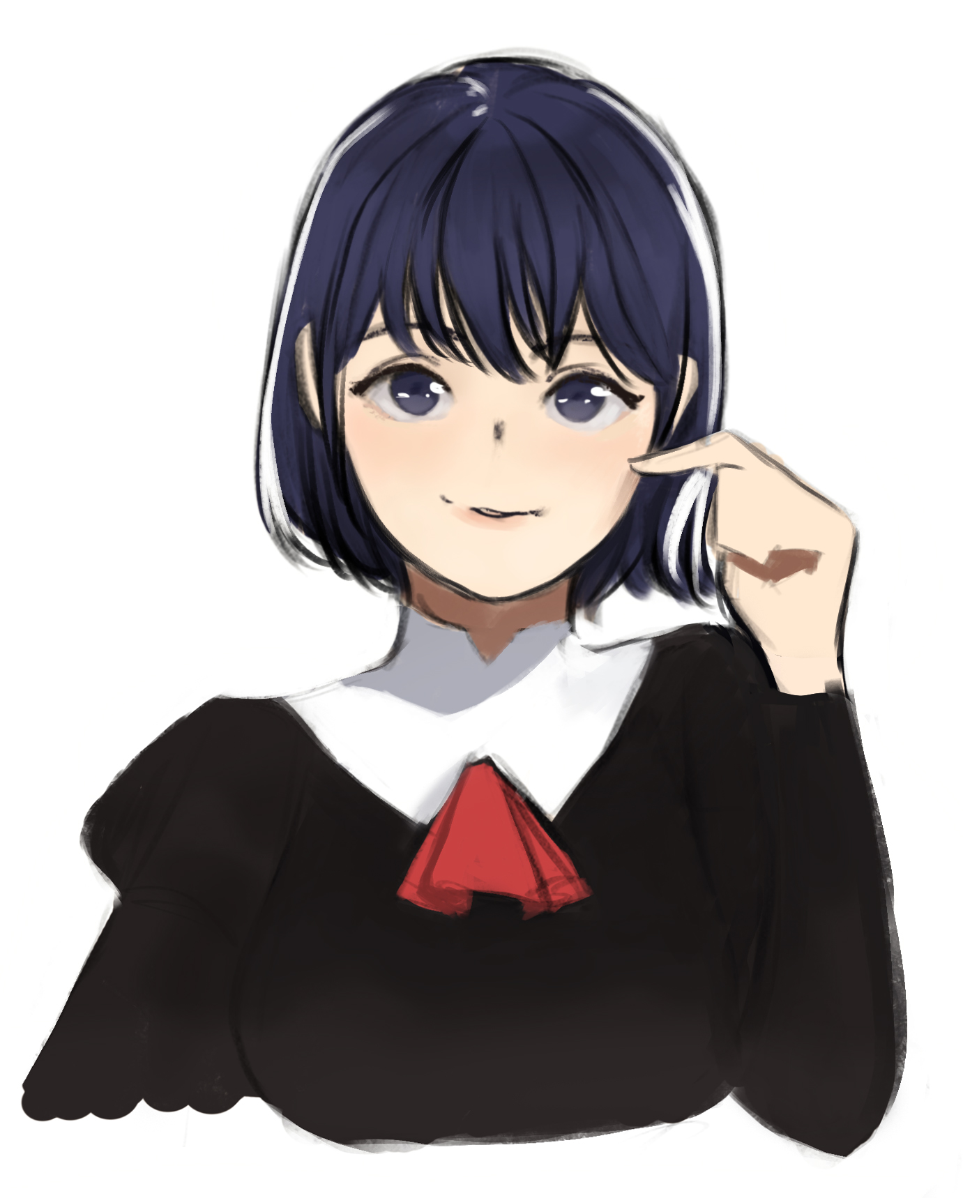 Safebooru - 1girl agent aika aika (series) azelweien bangs black delmo black jacket blue eyes ...