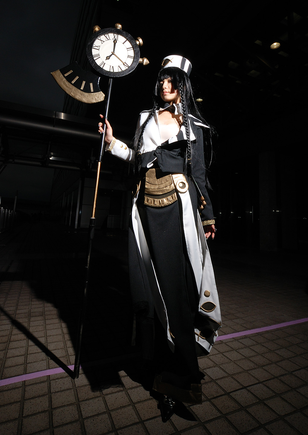 Safebooru - aida yukiko clock cosplay eclipse photo scythe trickster ...