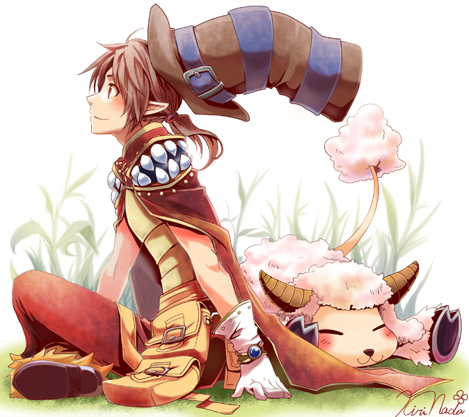 Safebooru - 1boy :3 amistr (ragnarok online) armor bangs blush ...