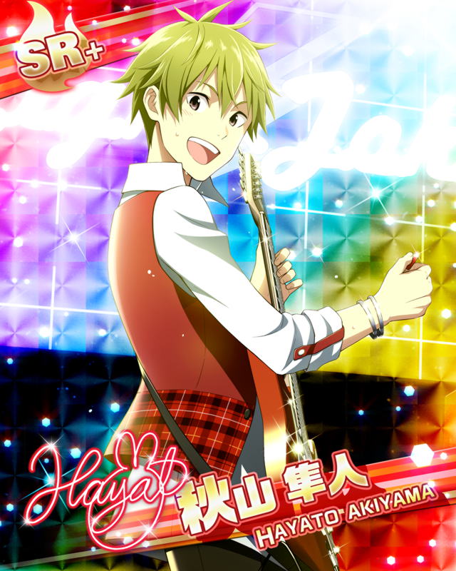 Safebooru - akiyama hayato character name dress green hair grey eyes ...