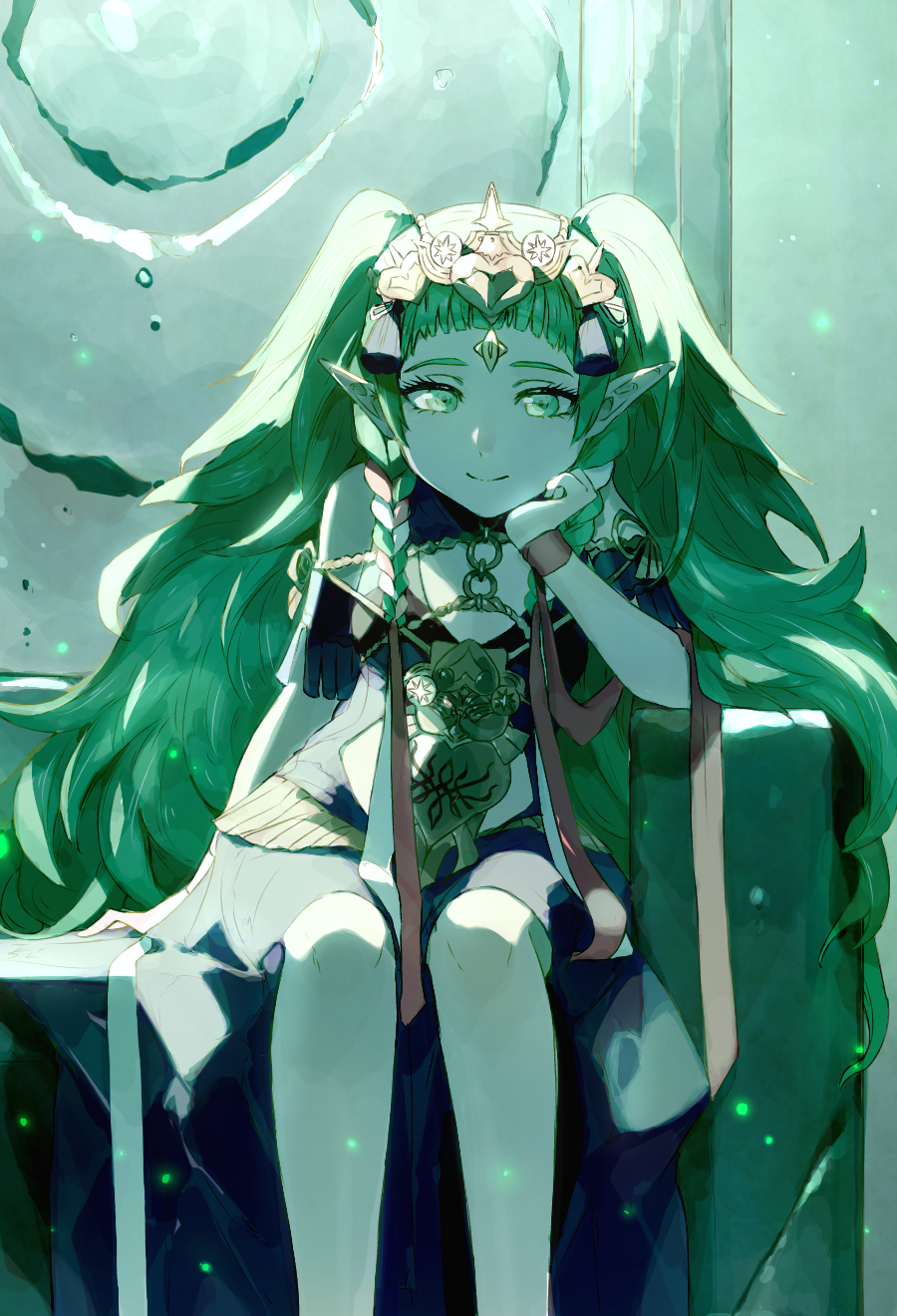 Safebooru - 1girl 9750isz cheek rest fire emblem fire emblem: three ...