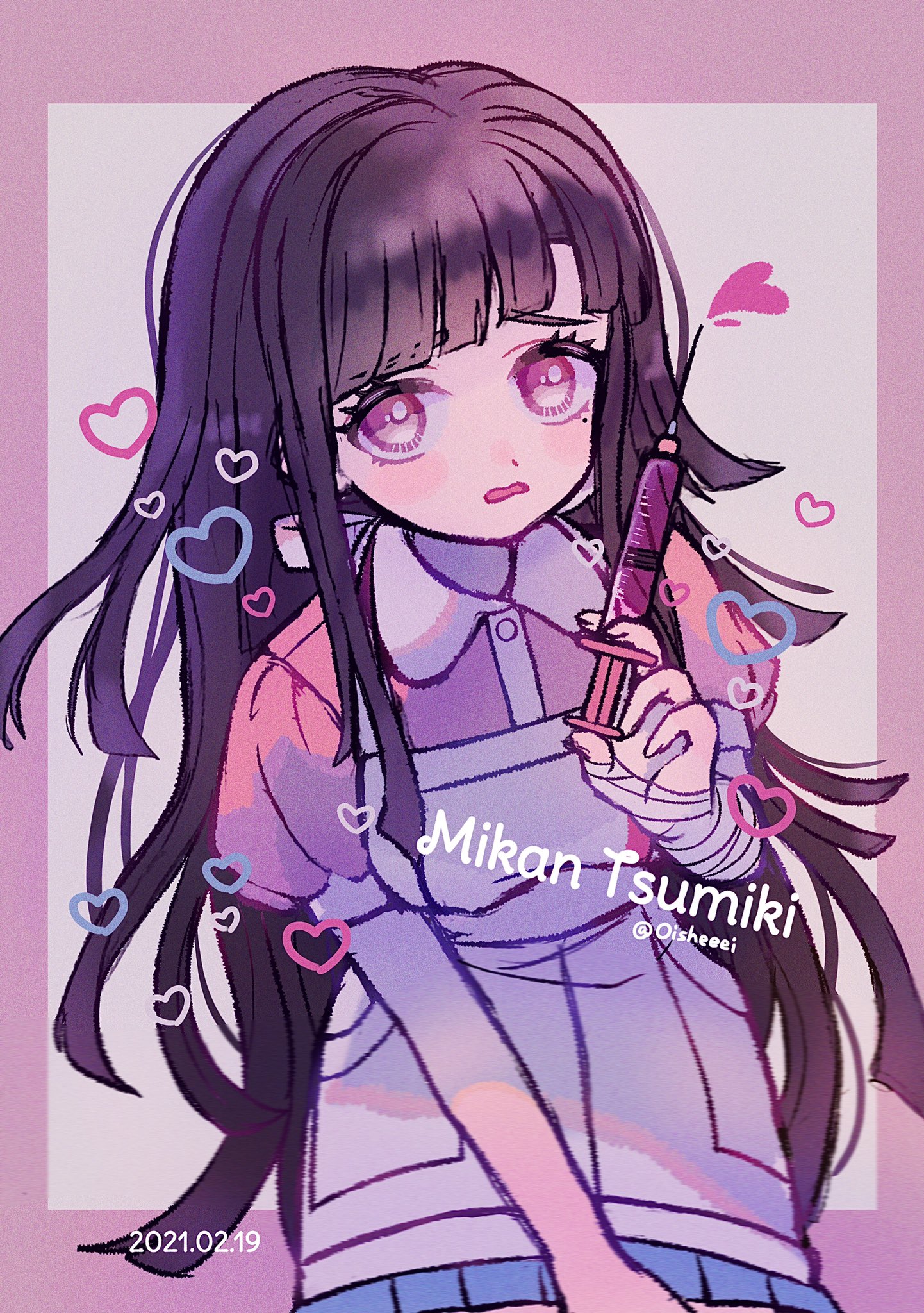 Safebooru - 1girl apron bandaged arm bandages bangs blunt bangs blush ...