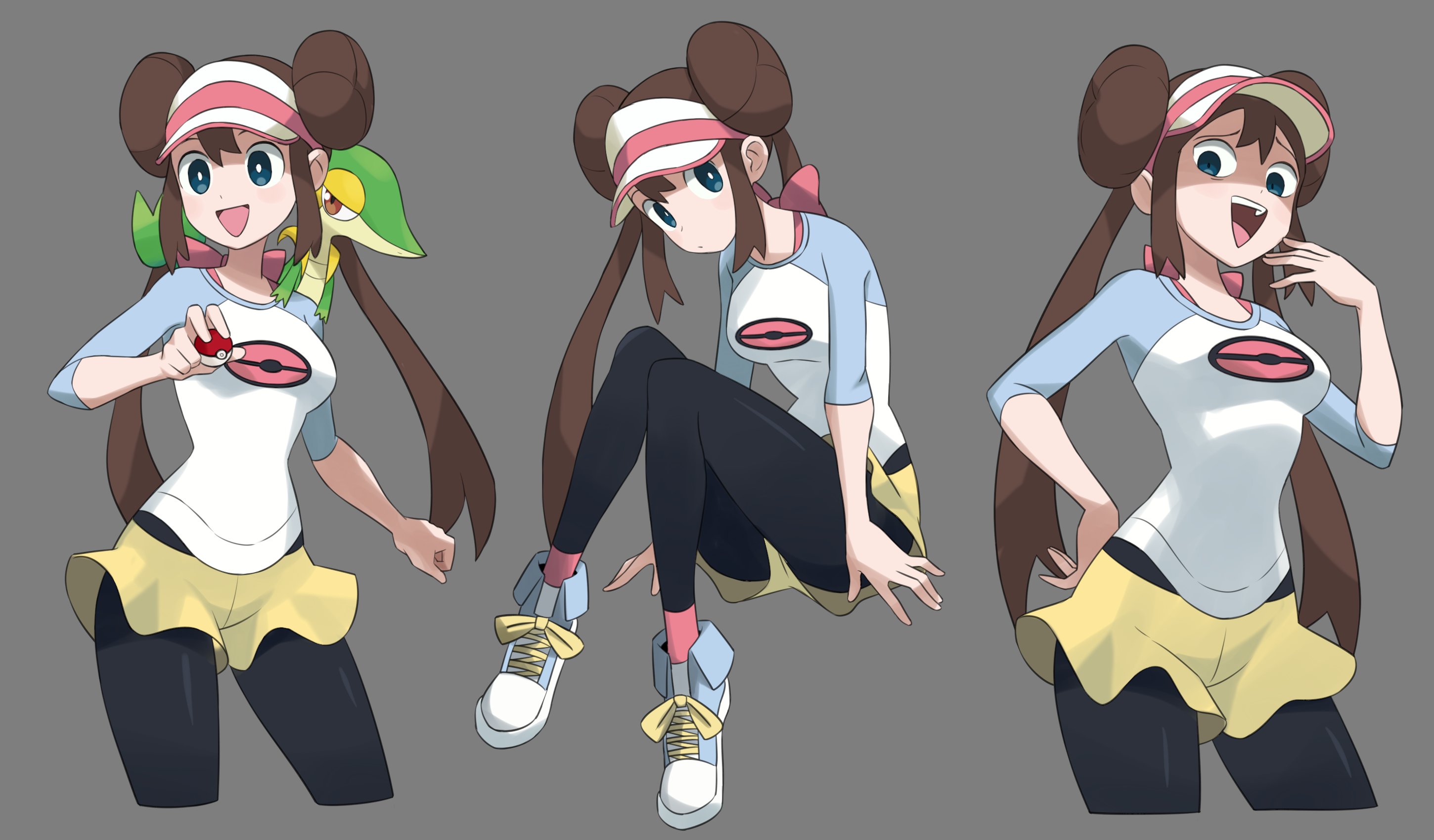 Safebooru - 1girl black legwear blue eyes blue footwear blue shirt bow ...