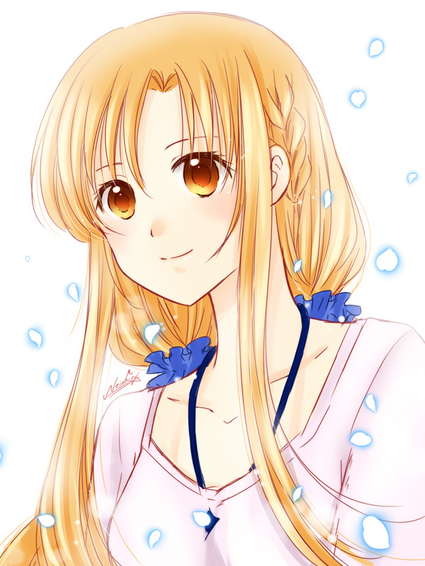Safebooru - 1girl asuna (sao) bangs blonde hair braid brown eyes closed ...