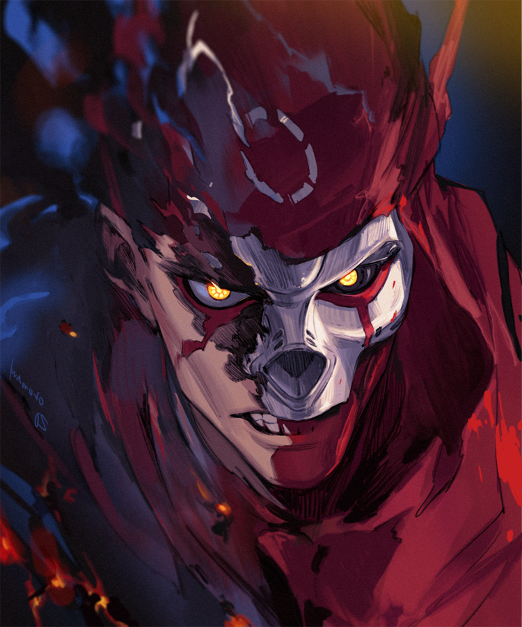 Safebooru - 1boy apex legends bandana black sclera broken mask clenched ...