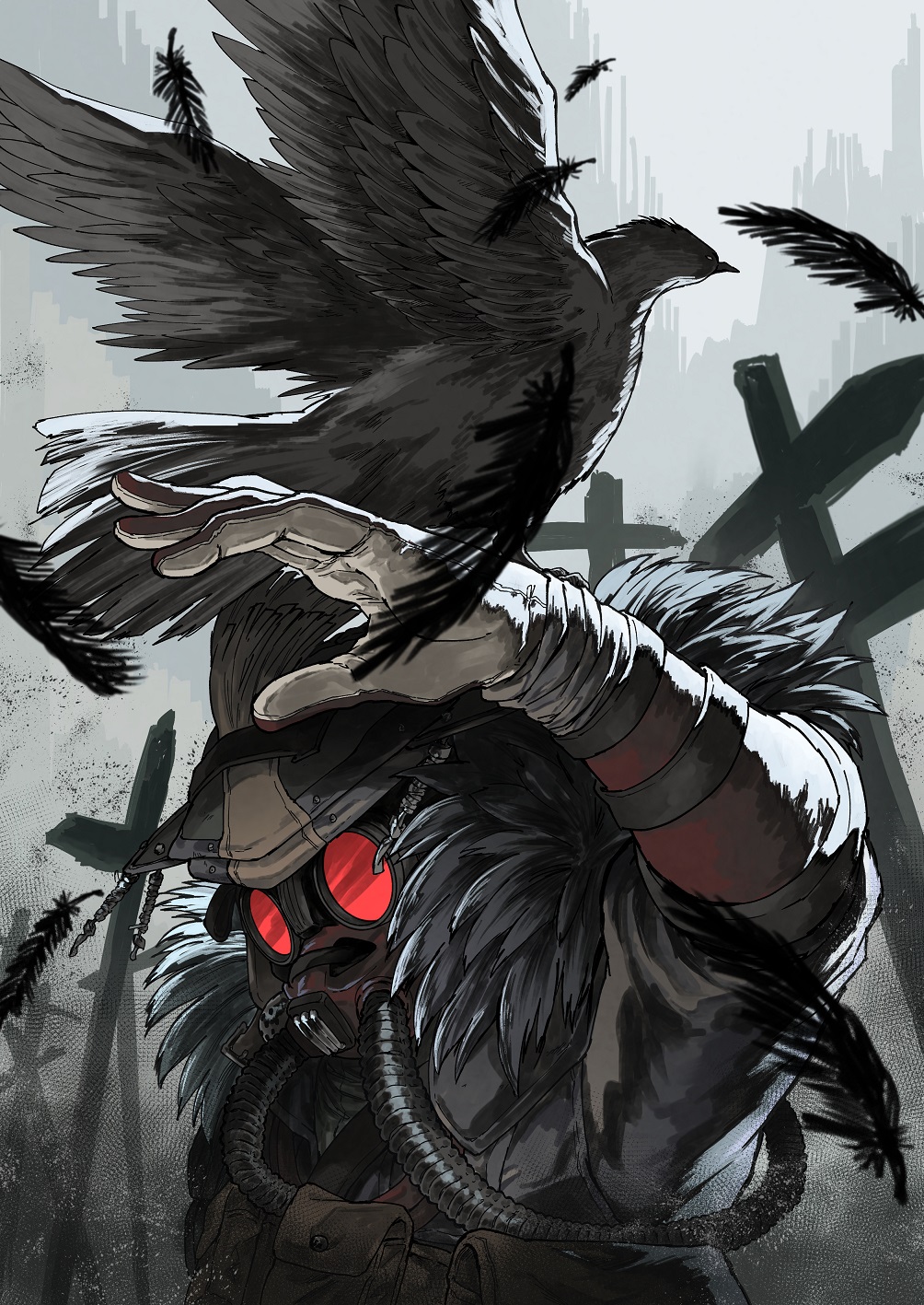 Safebooru - 1other ambiguous gender apex legends bird bird on hand ...