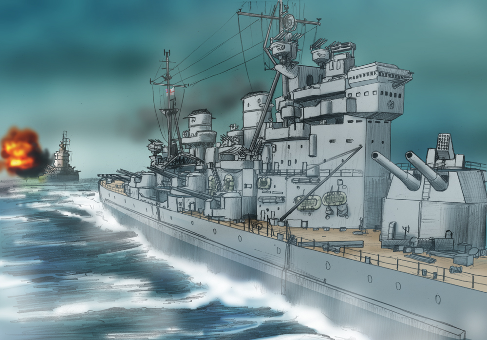 Safebooru - battleship cannon fire firing historical historical event ...