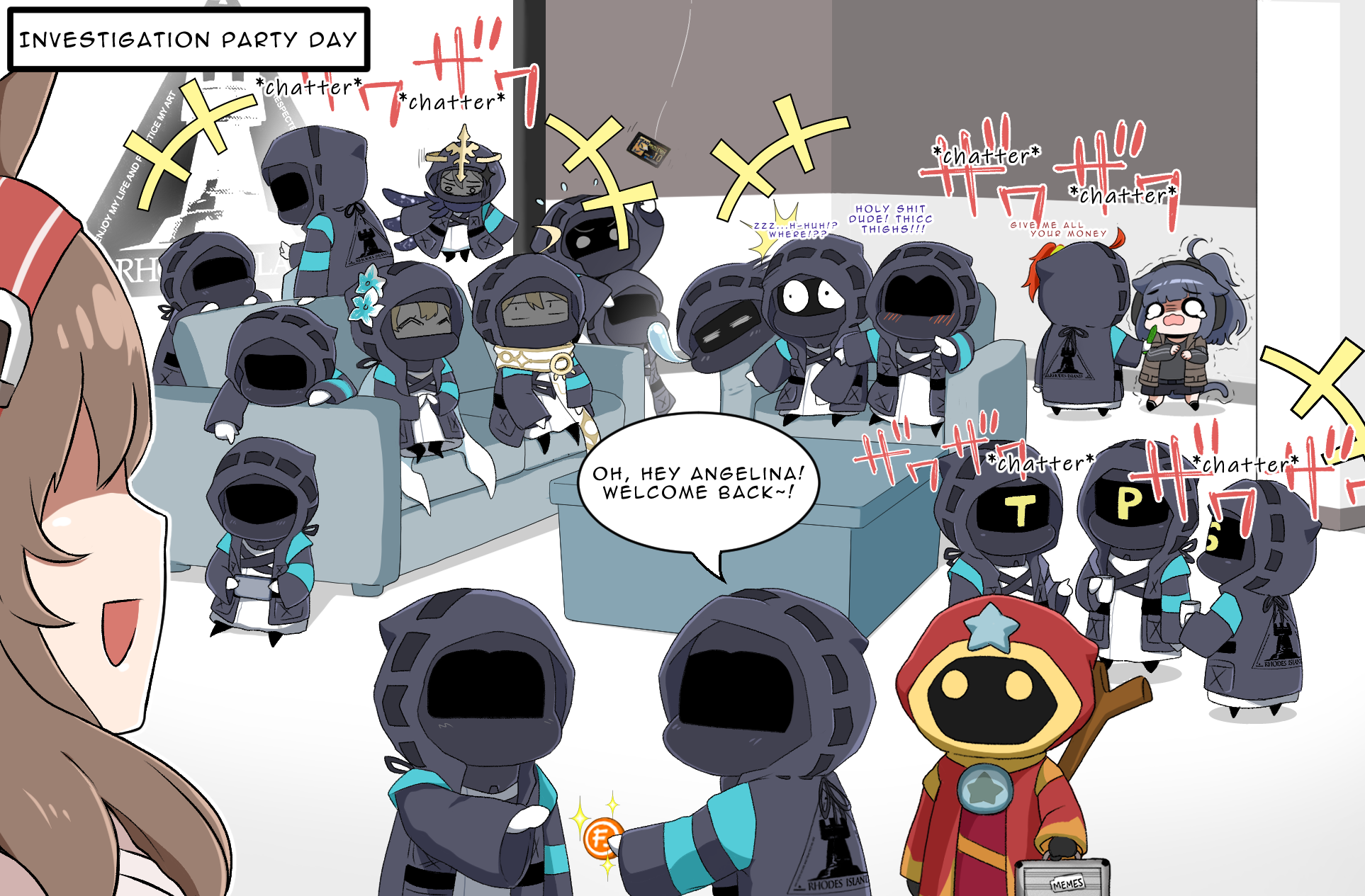 Safebooru - +++ 2girls 6+others = = aether (genshin impact) afterimage alphthelad angelina ...