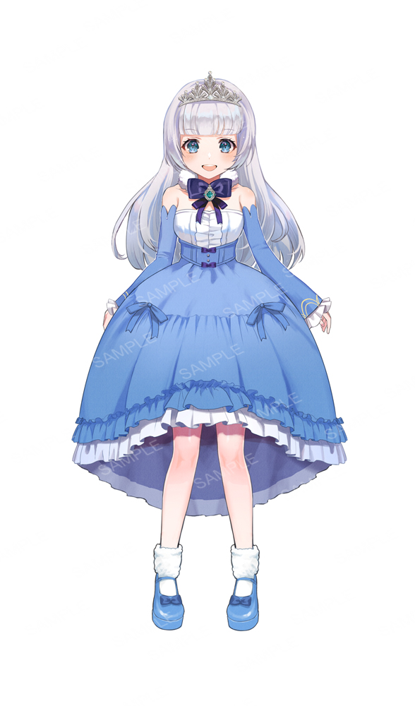 Safebooru - 1girl ashiyafuku bangs blue bow blue dress blue eyes blunt bangs bow detached ...