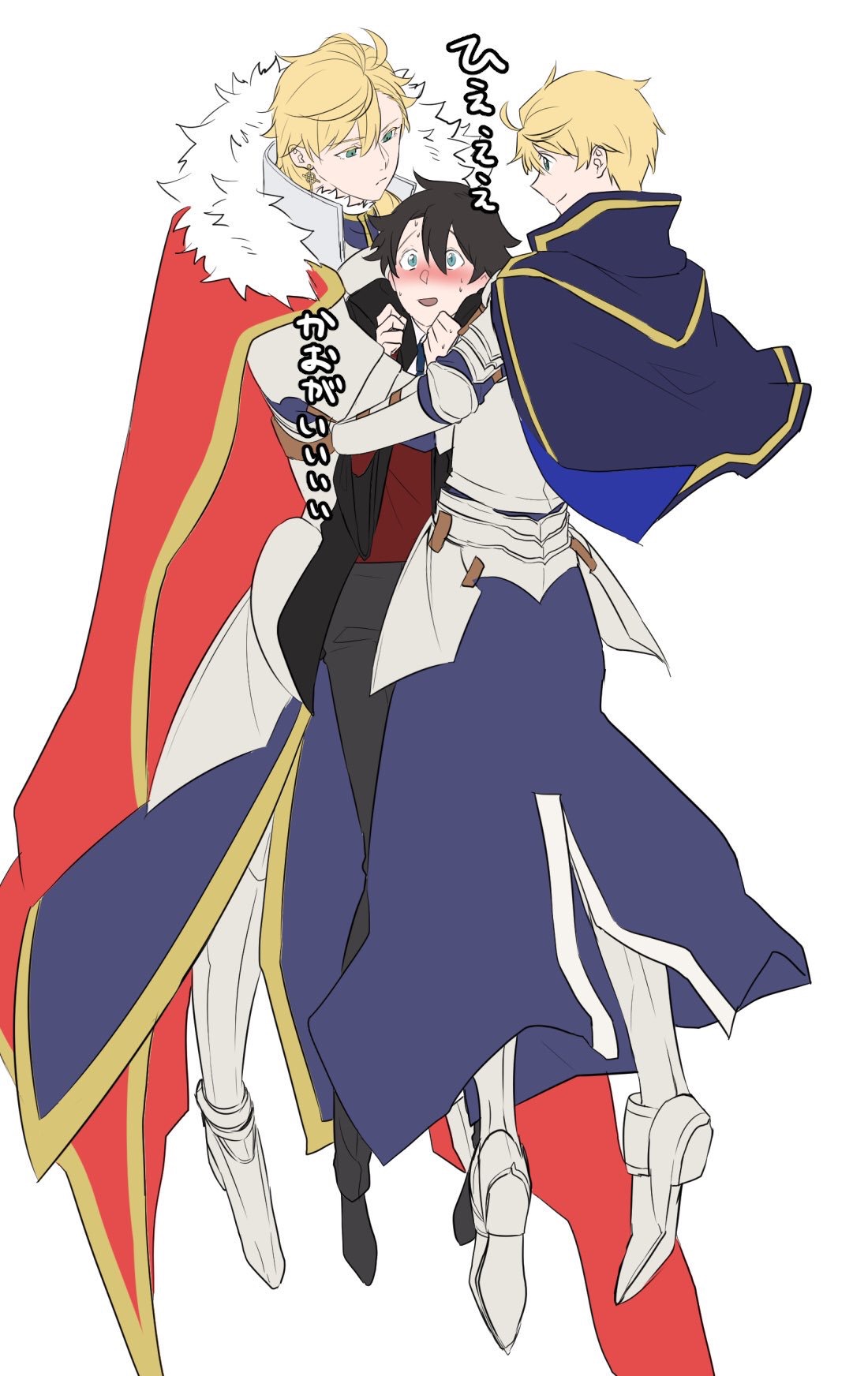 Safebooru - 3boys aka no jo armor arthur pendragon (fate) artoria pendragon (all) artoria ...