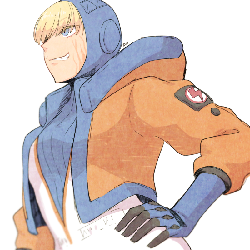 Safebooru - 1girl apex legends bangs blonde hair blue bodysuit blue eyes blue gloves blue ...