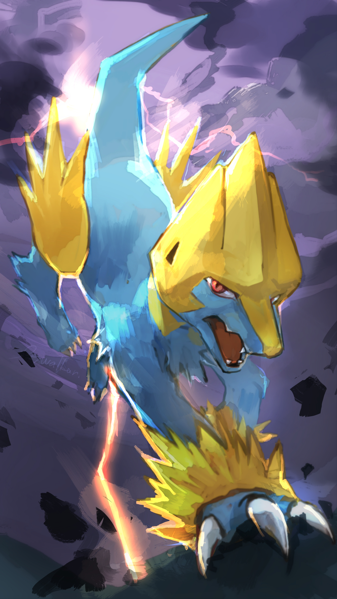 Safebooru - animal focus artist name claws clouds cloudy sky commentary ...