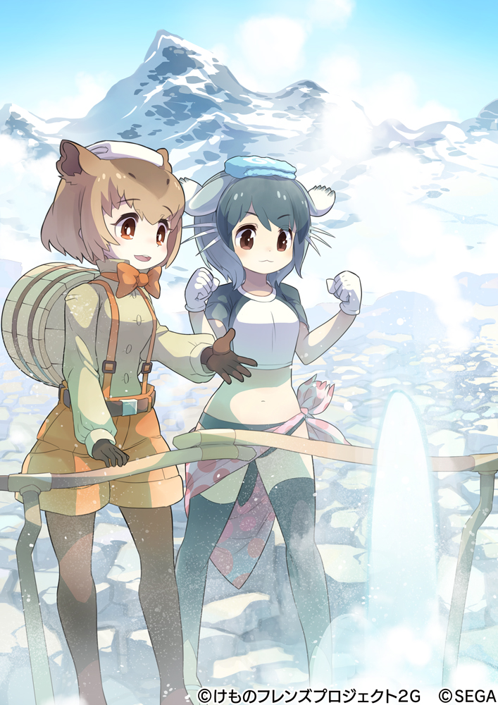 Safebooru - 2girls akitsu taira animal ears baikal seal (kemono friends ...