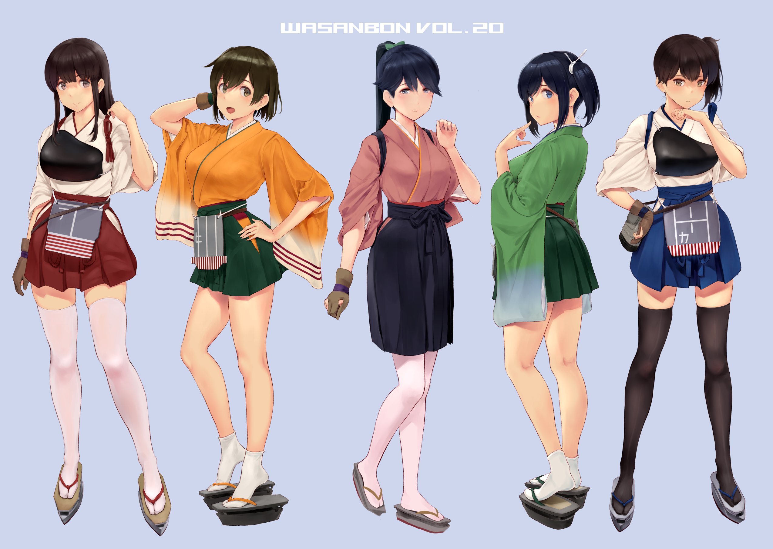 Safebooru - 5girls akagi (kancolle) akagi (kantai collection) armor bangs black hair blue eyes ...